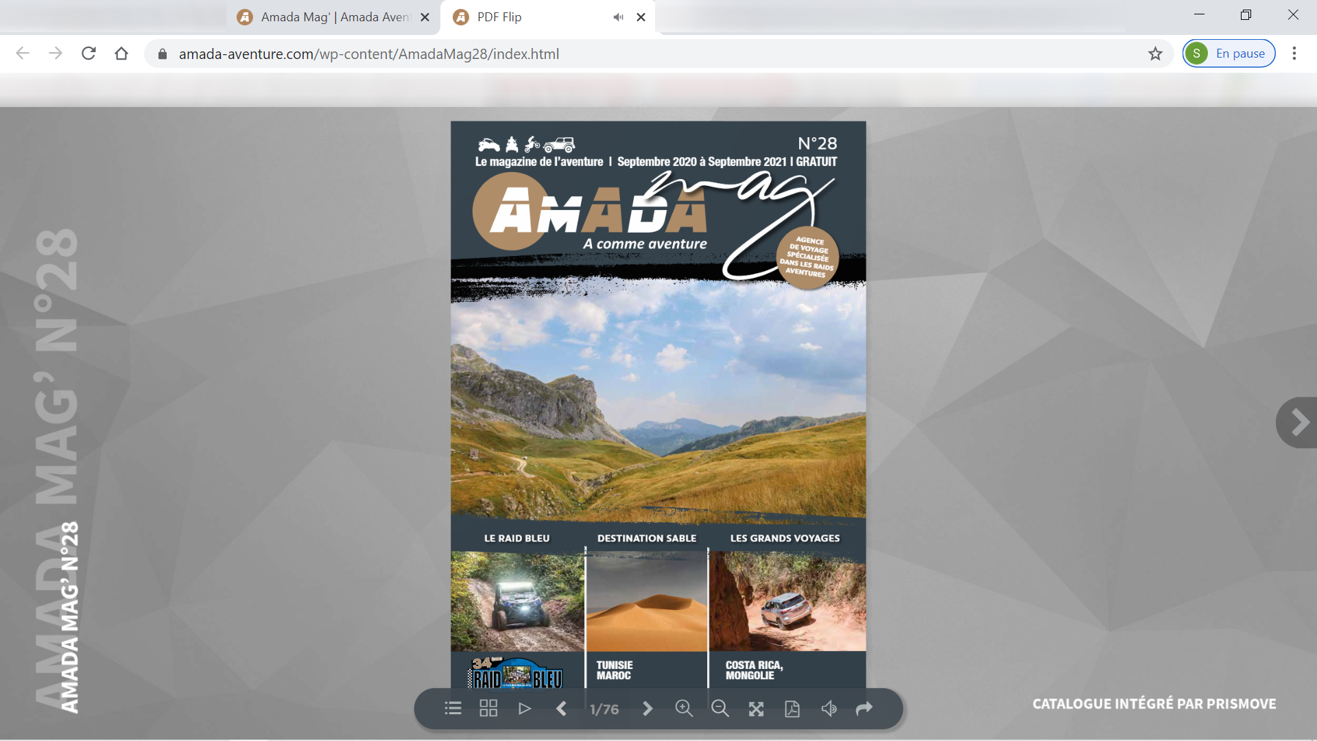 Amada Aventure, un nouveau site Internet - LE MONDE DU QUAD